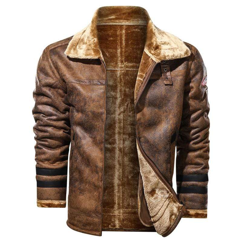 CARANFIER Siberia Rider Leather Jacket